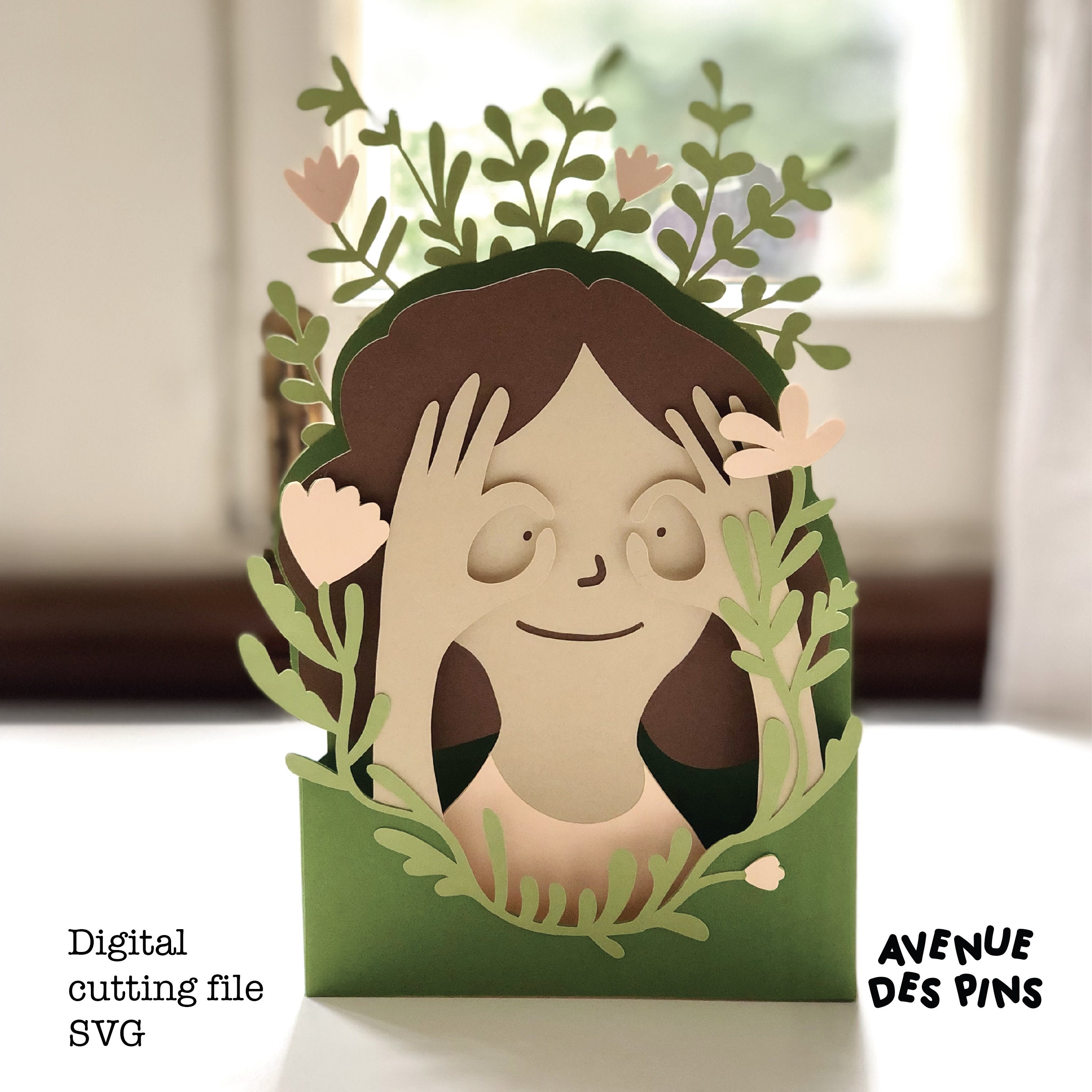 Spring Pop up Card Pop up Card SVG 3D Papercut SVG Card Cut File Cricut ...