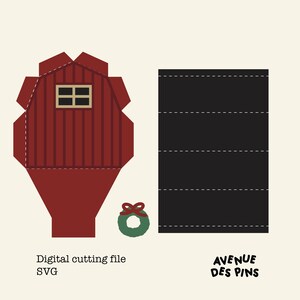 Barn Box Template | 3D Barn SVG Box Cut File | Cricut DIY - Etsy