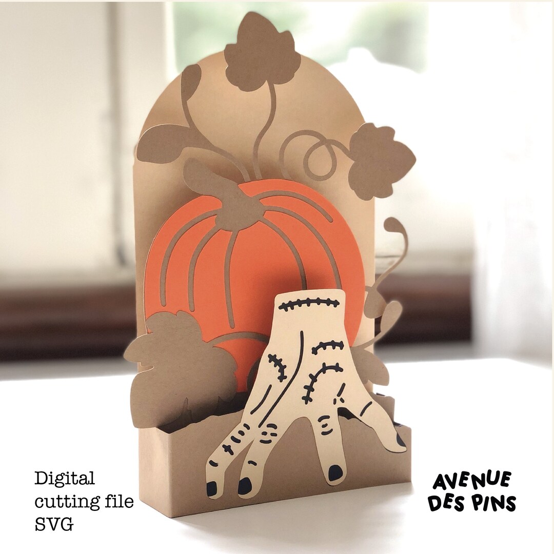 Thing-inspired Pop-up Card SVG | Halloween Pop up Card | Pop up Card ...