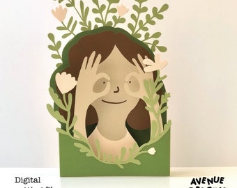 Wedding Pop up Card Pop up Card SVG 3D Papercut SVG Card Cut File ...