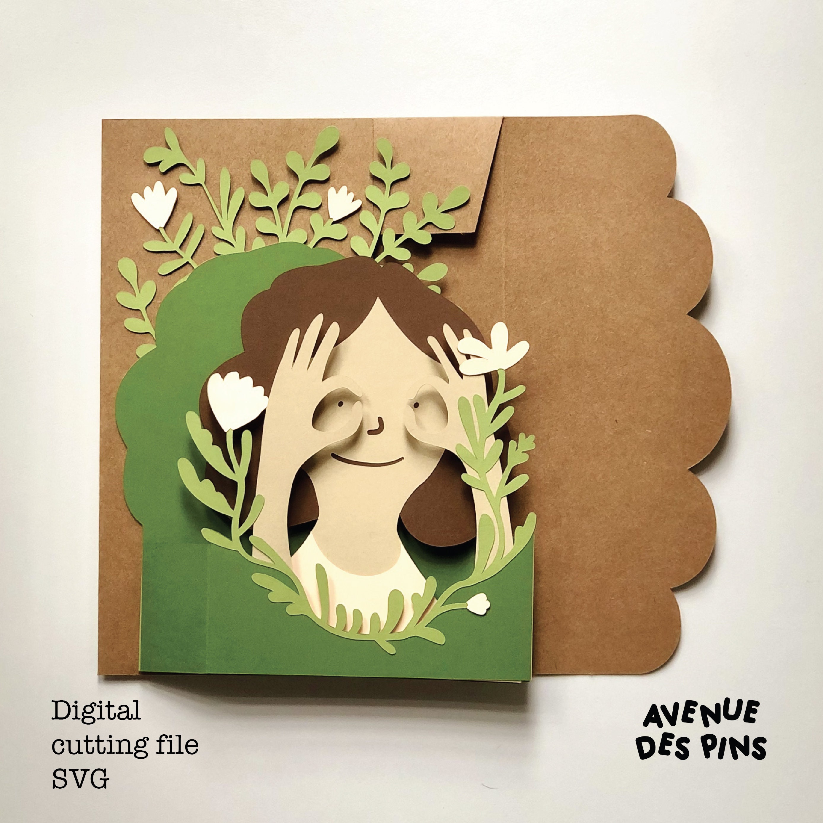Spring Pop up Card Pop up Card SVG 3D Papercut SVG Card Cut File Cricut ...