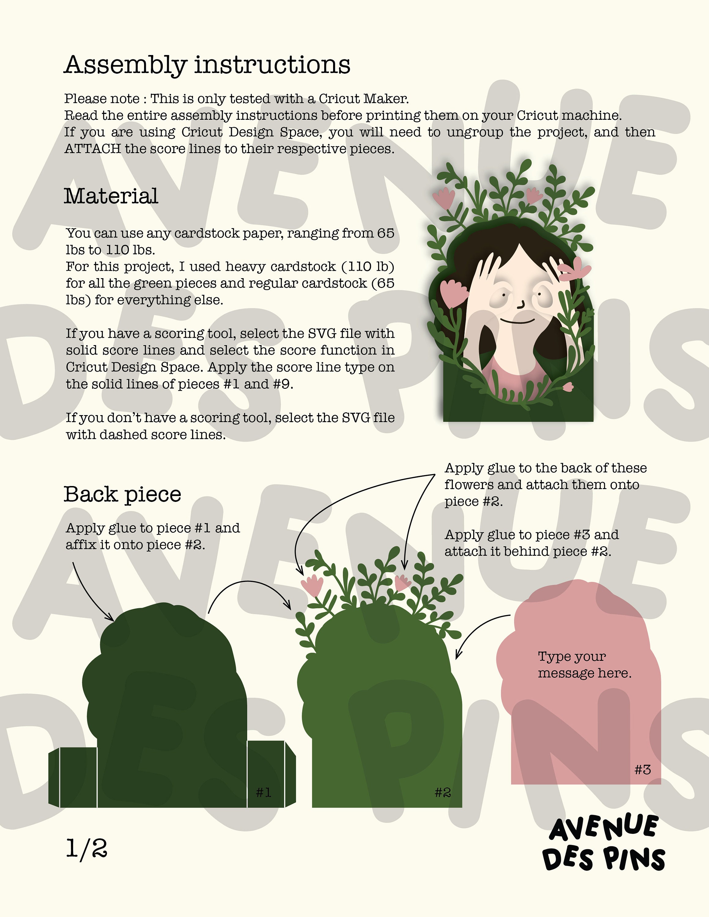 Spring Pop up Card Pop up Card SVG 3D Papercut SVG Card Cut File Cricut ...