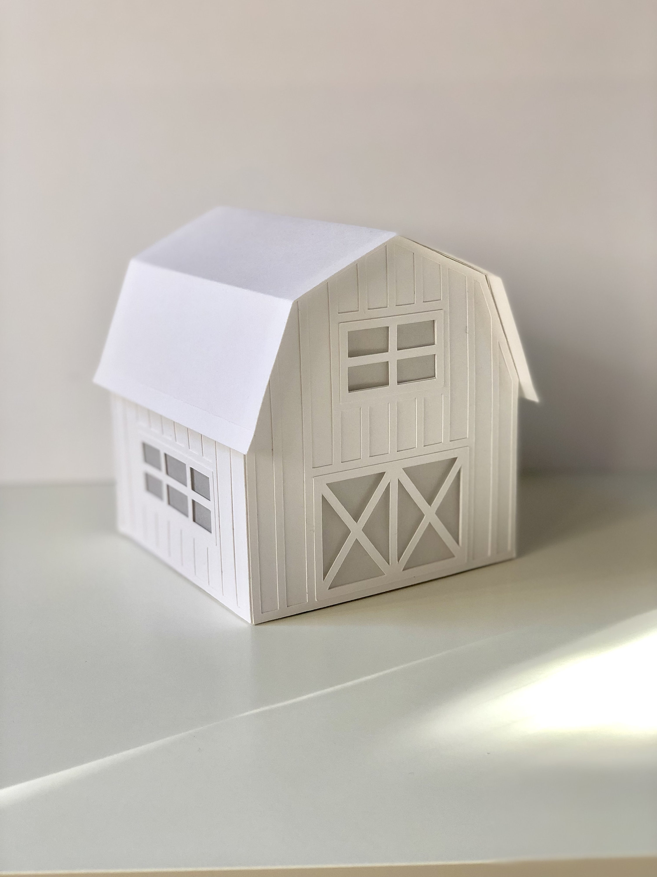 Barn Box Template | 3D Barn SVG Box Cut File | Cricut DIY - Etsy