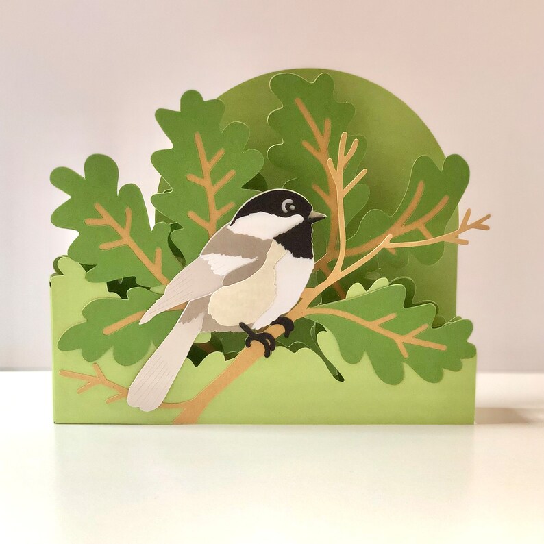 Summer Bird Pop up Card Bird Pop up Card SVG 3D Papercut SVG Card Cut ...
