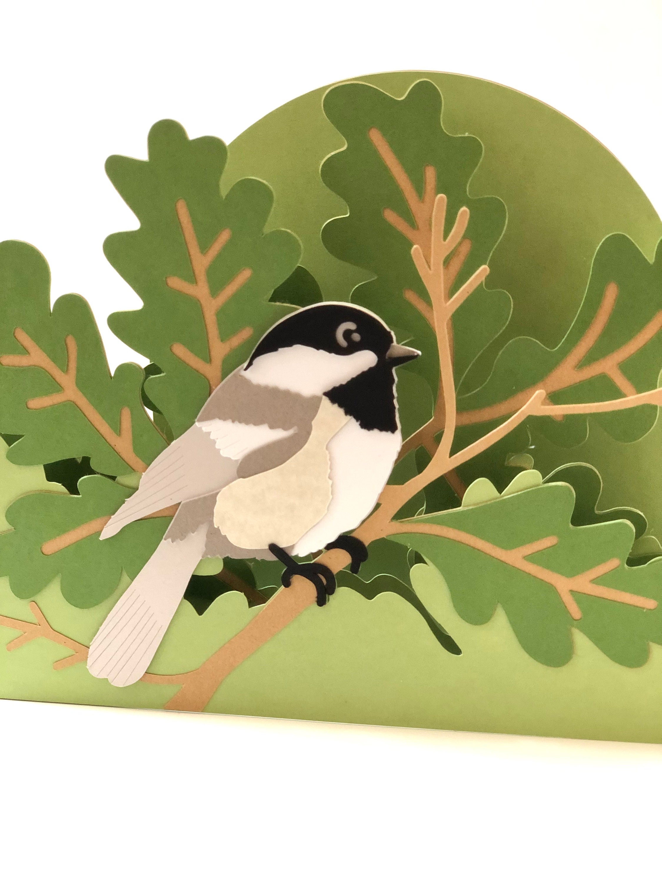 Summer Bird Pop up Card Bird Pop up Card SVG 3D Papercut SVG Card Cut ...