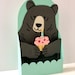 Birthday Pop-up Card SVG - Bear With Cake - DIY Craft File - Etsy