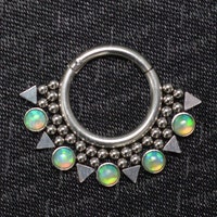 Triangle Septum Jewelry, Silver Septum, Tribal Septum, Indian Septum ...