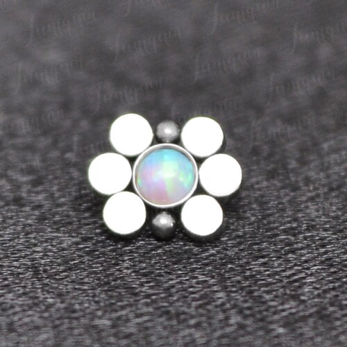 Surgical Steel Dermal Jewelry Ruby Dermal Piercing Dermal Top - Etsy