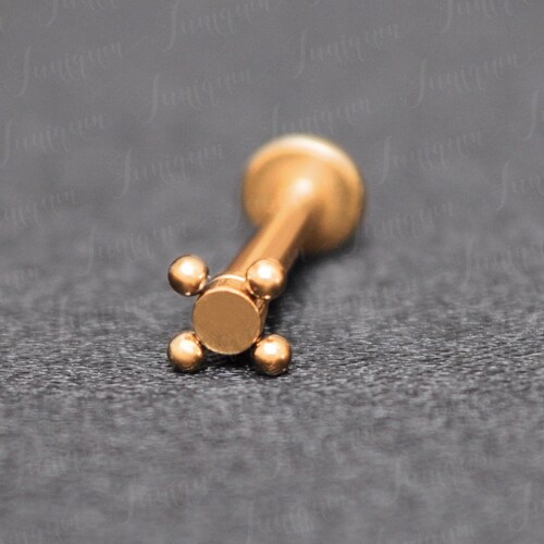 Tragus Stud Flat Back. Conch Earring. Labret Jewelry. Forward | Etsy