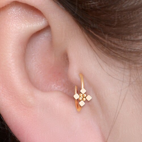 Rook Piercing Jewelry. Conch Hoop. Tragus Earring Hoop. | Etsy