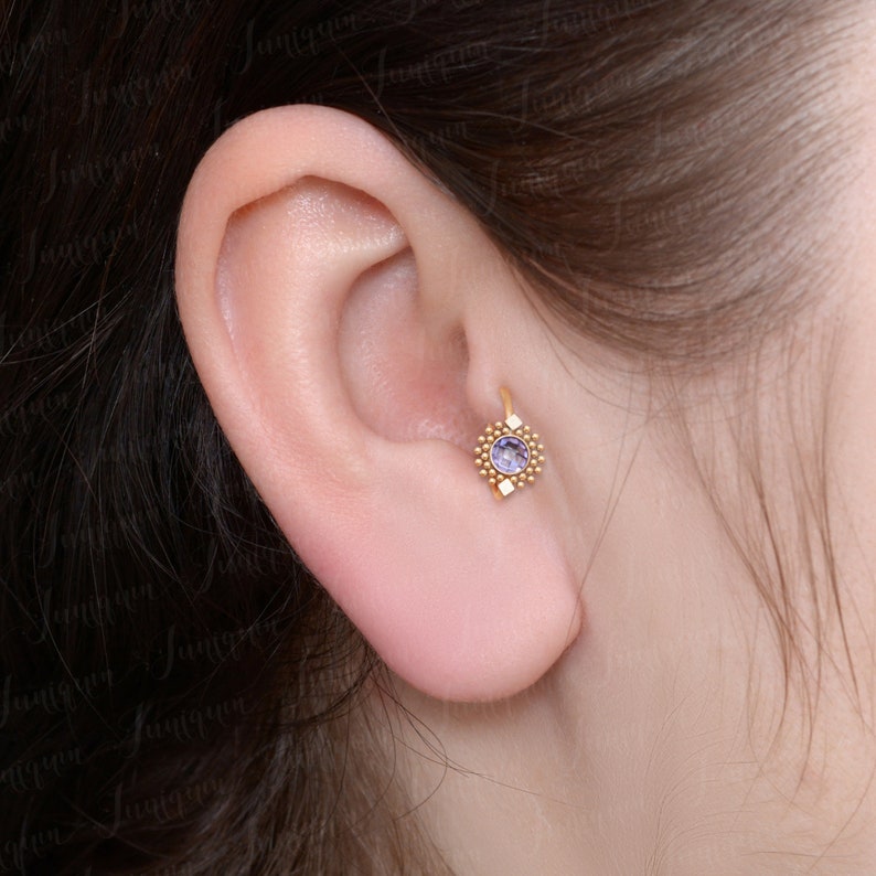 Rook Piercing Jewelry. Conch Hoop. Tragus Earring Hoop. | Etsy