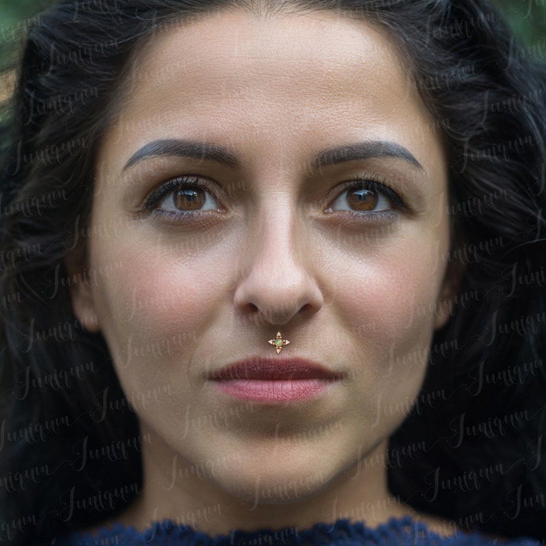 Medusa lip ring. Monroe piercing jewelry. Labret jewelry. Lip | Etsy