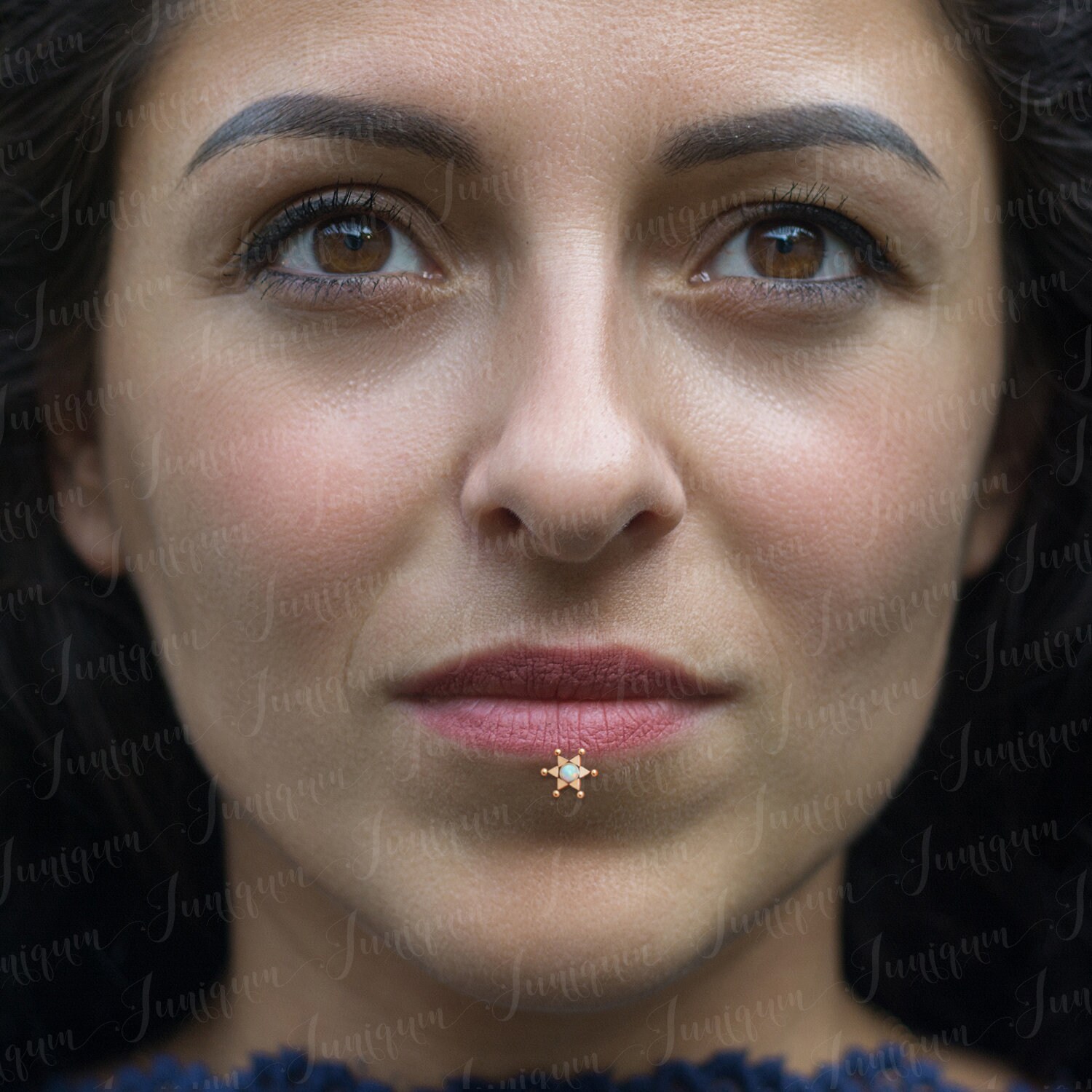 Surgical steel labret stud. Lip labret jewelry. Lip ring 16 | Etsy