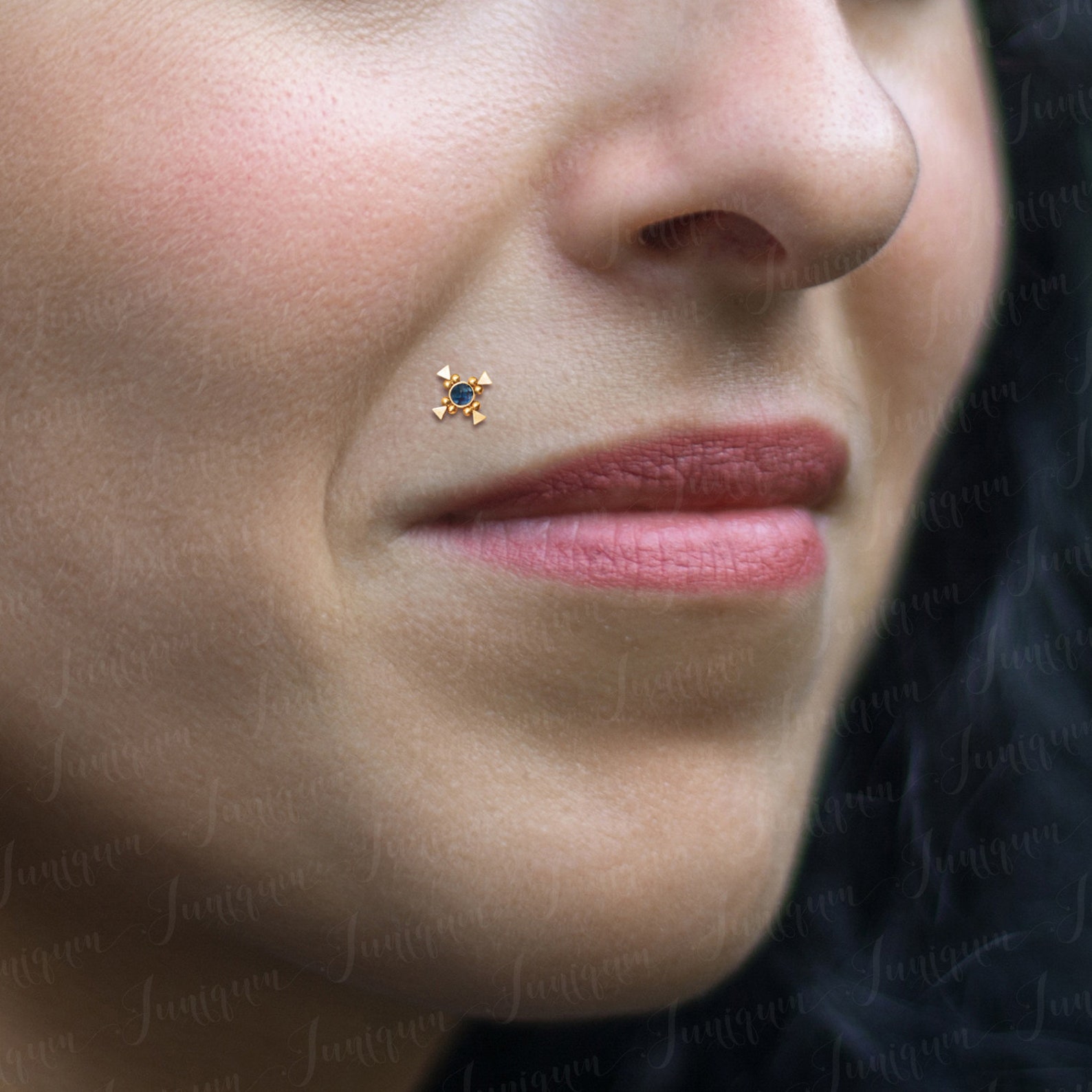 Lip ring piercing. Labret stud earring. Monroe lip rings. | Etsy