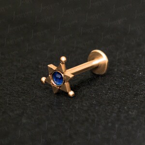 Tragus Stud Flat Back. Conch Earring. Labret Jewelry. Forward Helix ...