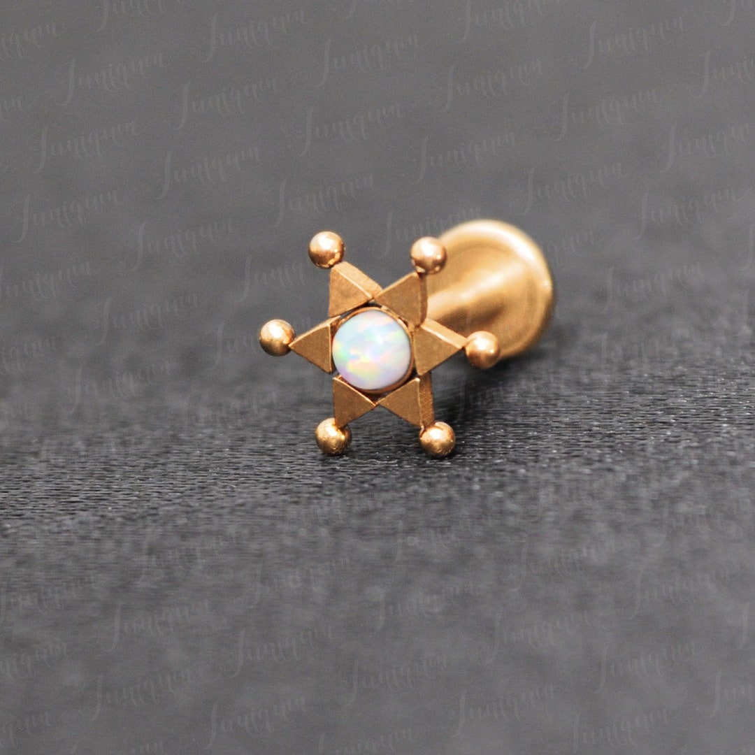 Surgical Steel Labret Stud. Lip Labret Jewelry. Lip Ring 16 Gauge ...