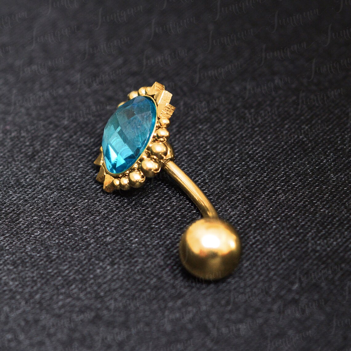 Belly ring. Belly button ring short. Surgical steel navel | Etsy