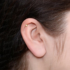 Tragus Stud Flat Back. Conch Earring. Labret Jewelry. Forward Helix ...