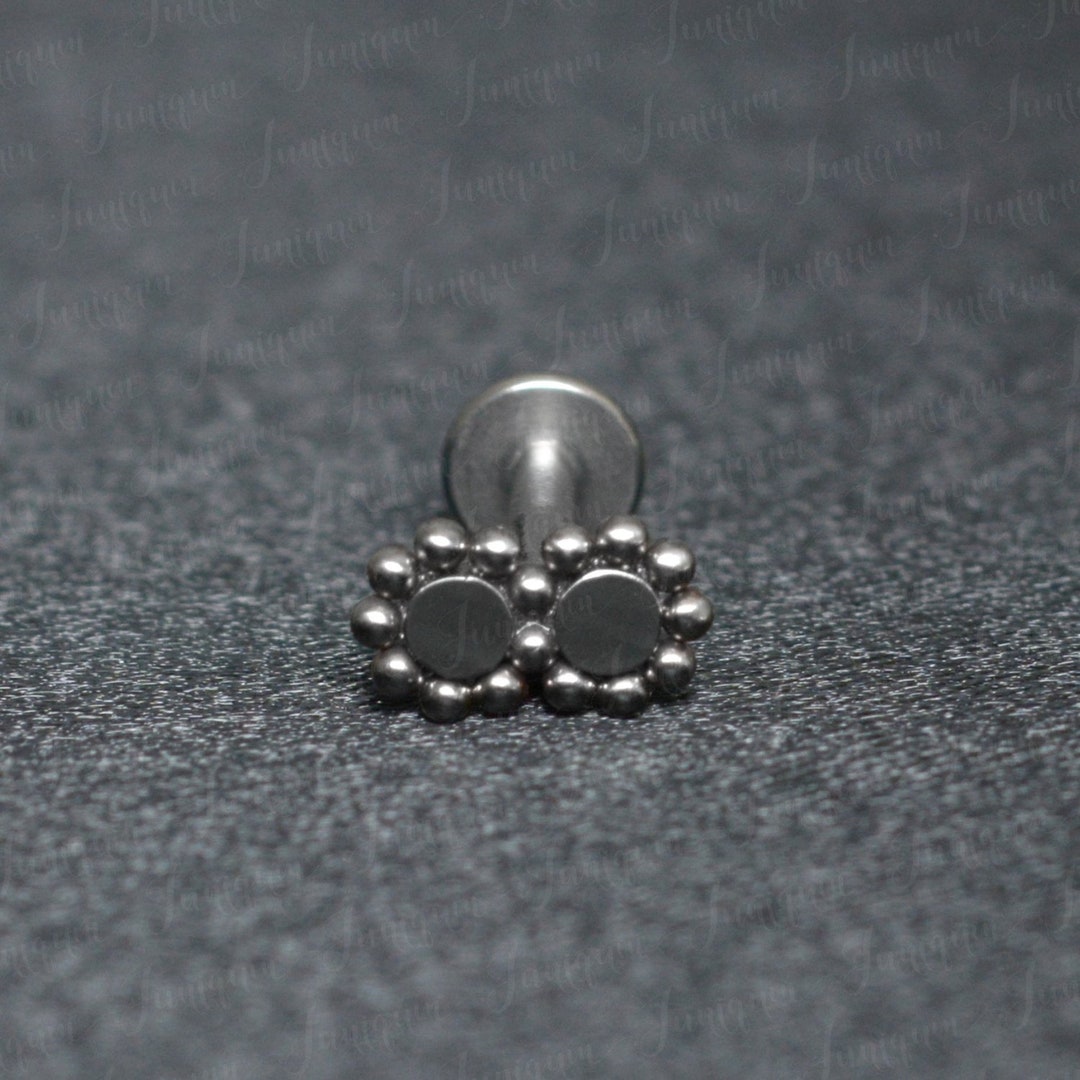 Tragus Stud Flat Back. Conch Earring. Labret Jewelry. Forward Helix ...