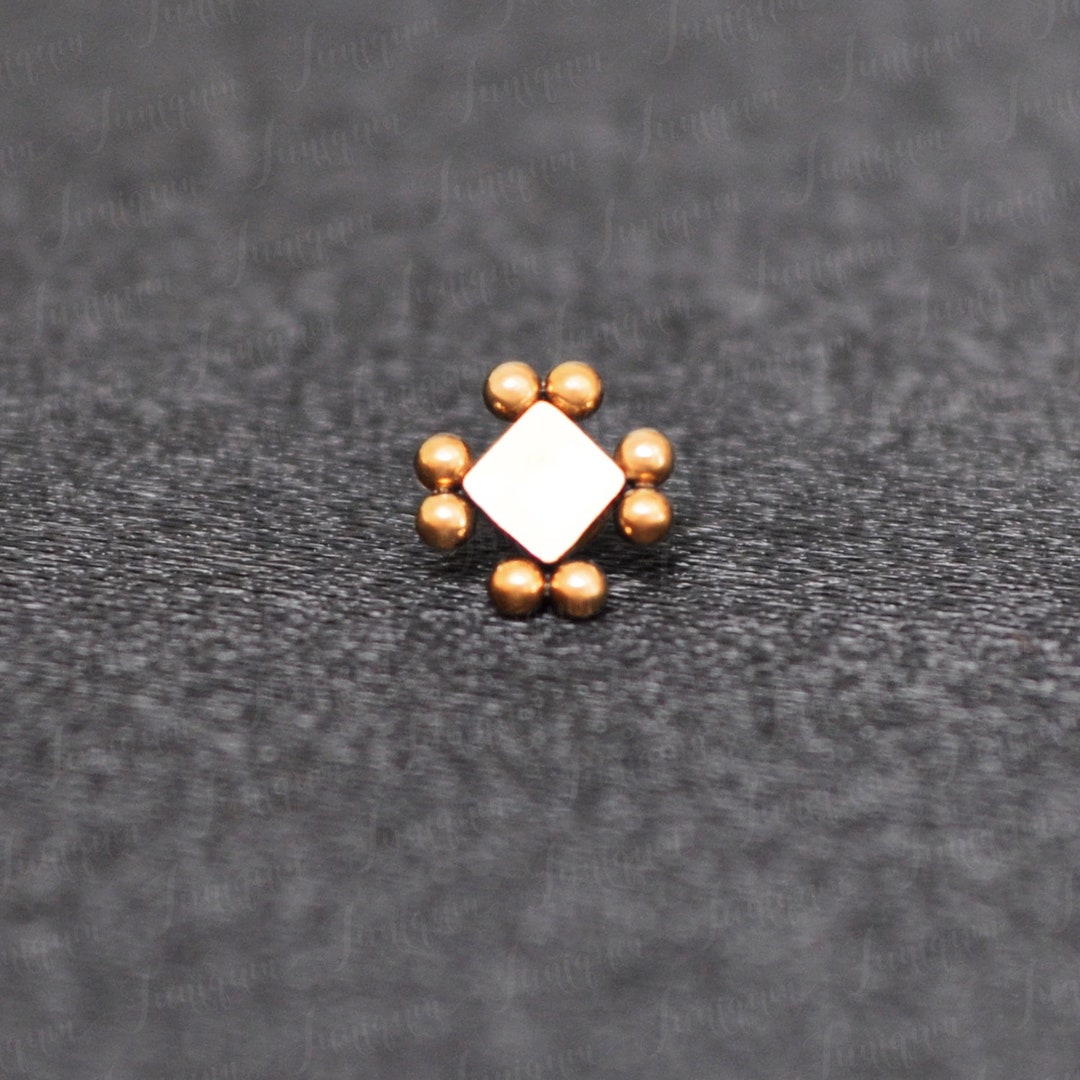 Dermal Jewelry. 316L Surgical Steel Dermal Piercing. Internally ...