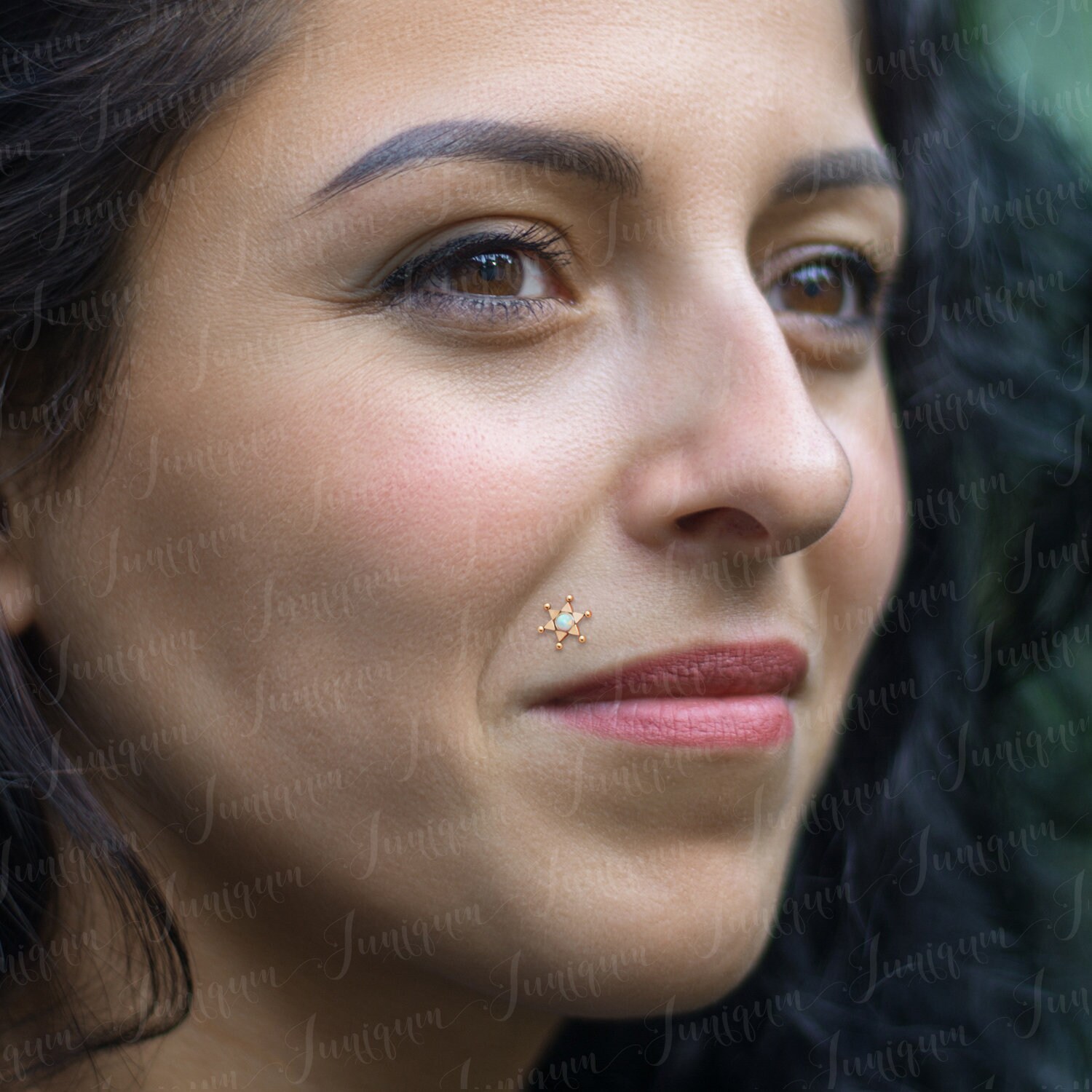 Surgical steel labret stud. Lip labret jewelry. Lip ring 16 | Etsy