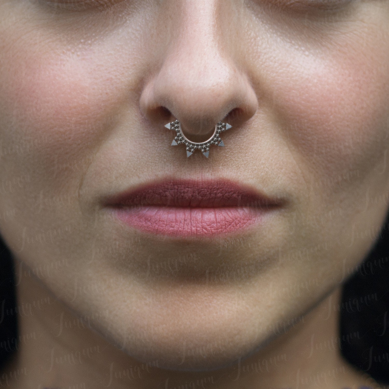 Septum jewelry. Septum ring 16g. Surgical steel tribal septum | Etsy