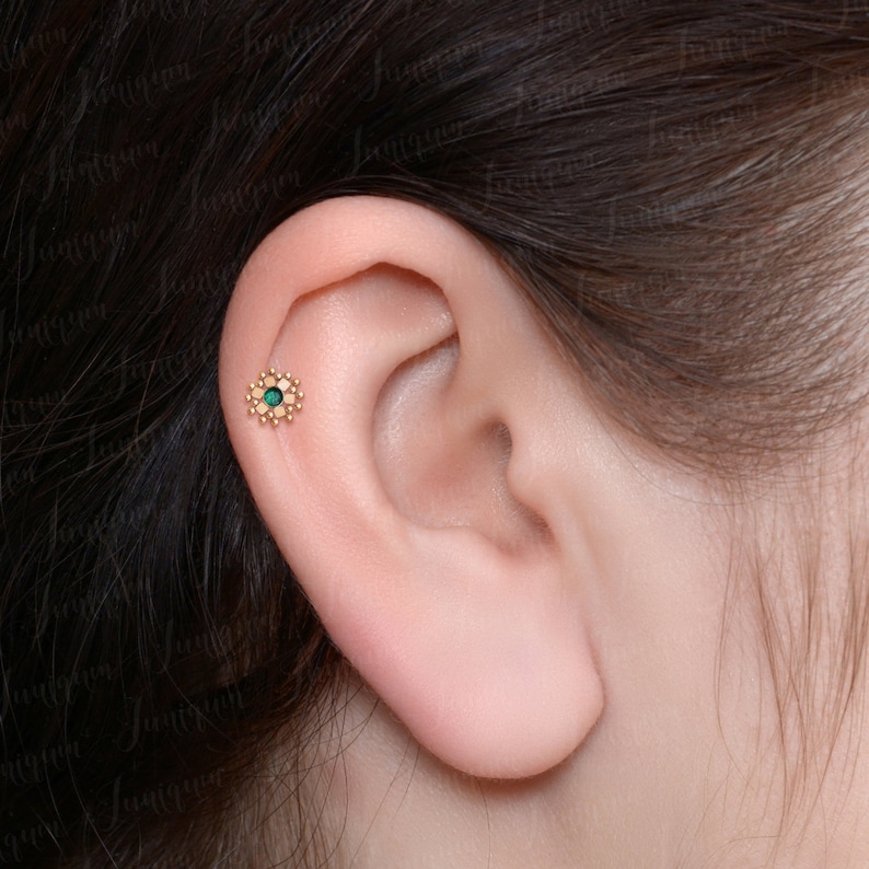 Forward Helix Jewelry. Cartilage Stud Earring. Labret Earring. Tragus ...