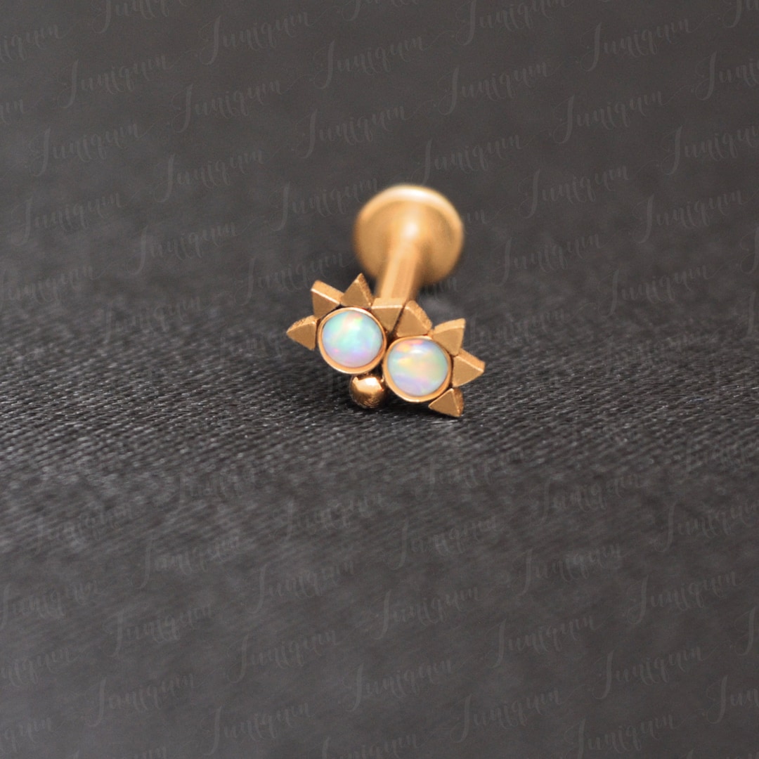 Surgical Steel Cartilage Piercing. Flat Back Helix Earrings. Tragus ...