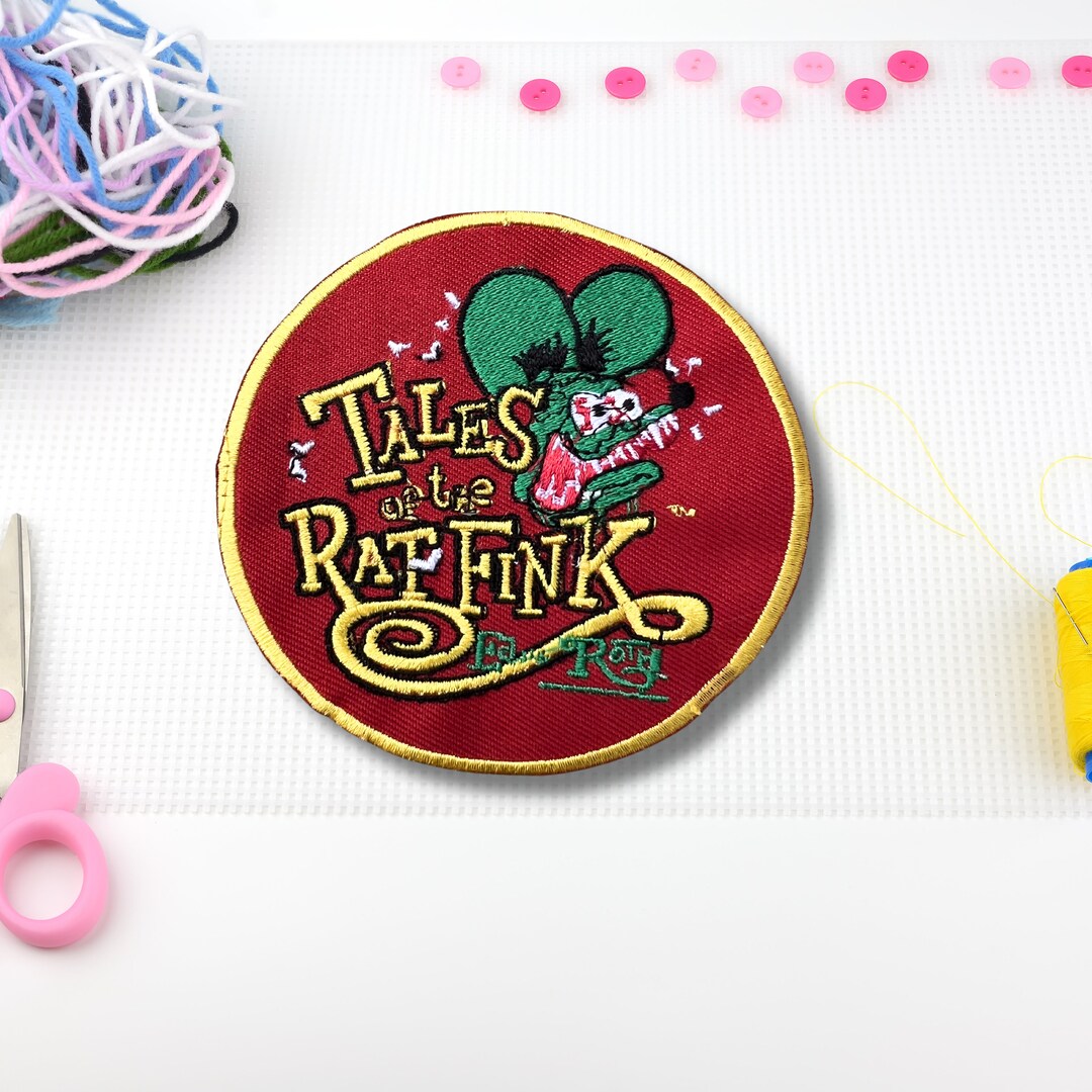 Iron-on Patch Rat Fink Circle, Patches for Jackets - Etsy