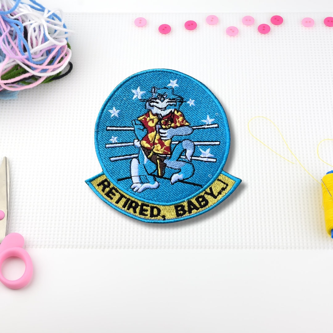 Iron-on Patch Retired Baby, Patches for Jackets - Etsy
