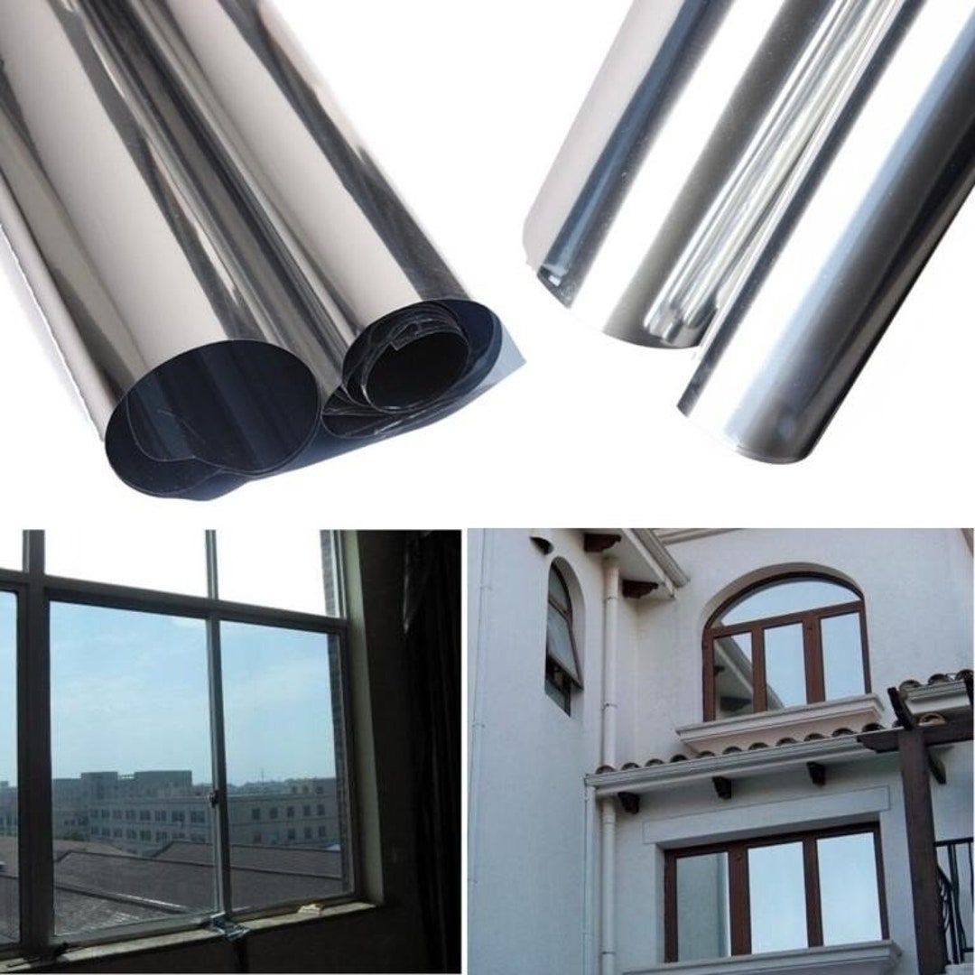 Window Tint One Way Mirror Film Uv Reflect 90x36 Etsy