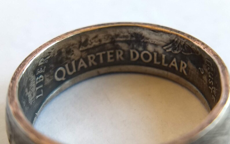 State Quarter Coin Ring Antiqued Finish Handmade Ring - Etsy