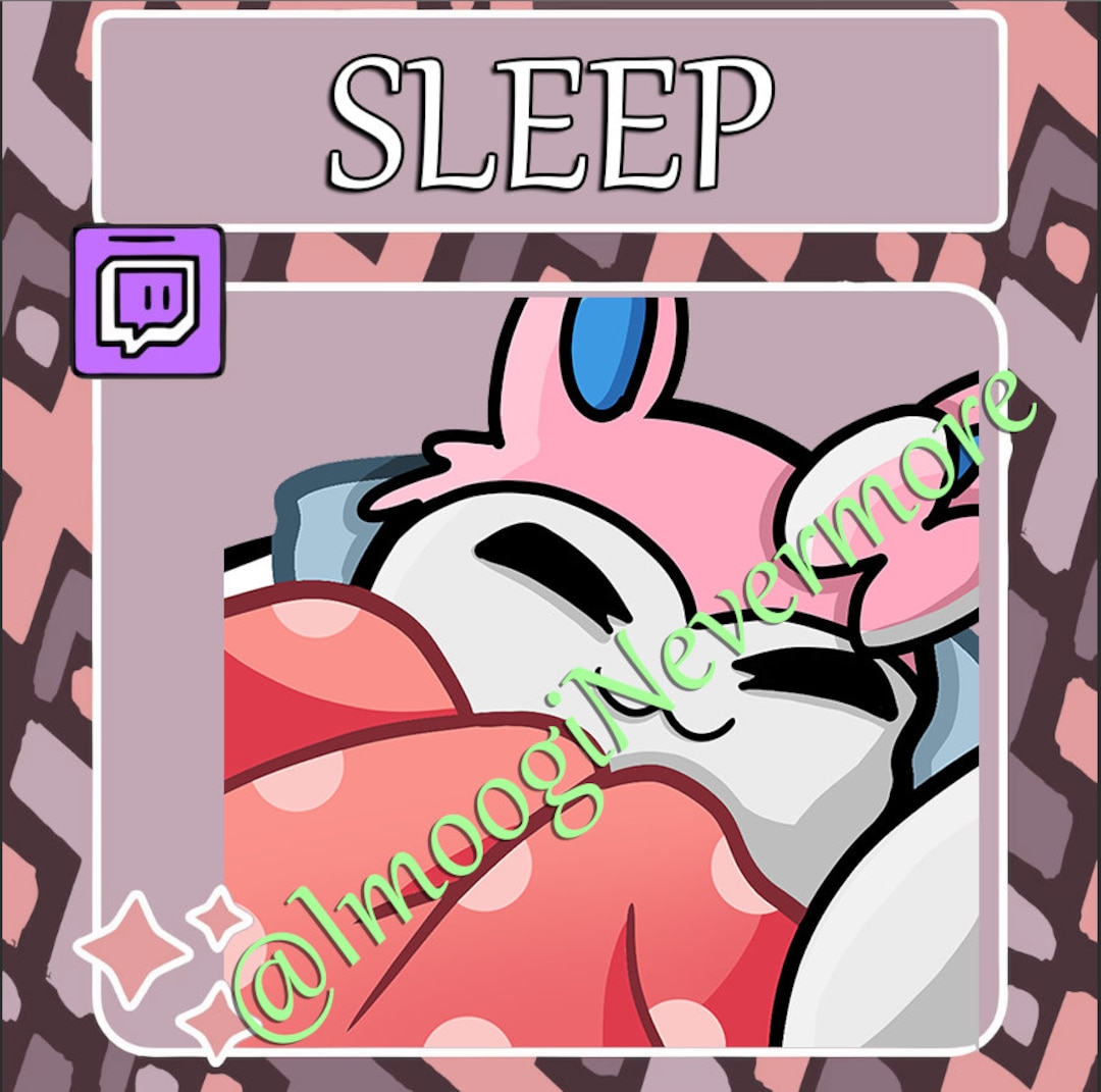 Sylveon Sleep / Sleepy / Sleeping Pokemon Emote twitch Youtube KICK ...