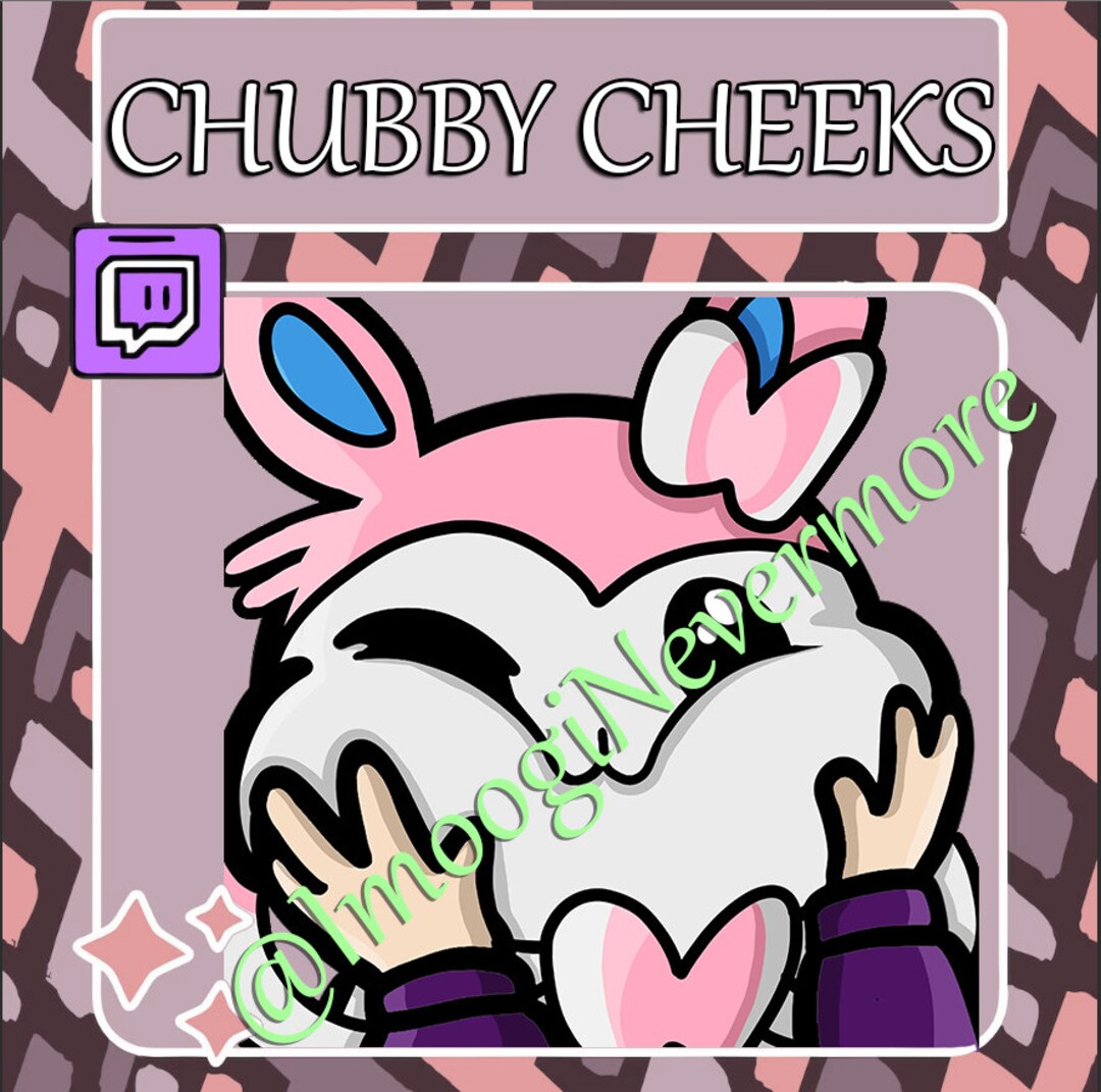 Sylveon Chubby Cheeks W/ Skintones Pokemon Emote twitch Youtube KICK ...