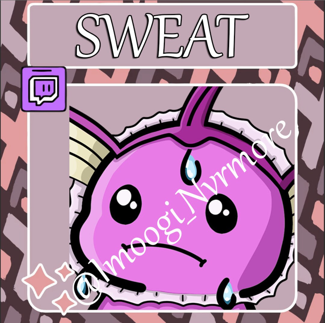 Shiny Vaporeon Sweat / Sweaty / Nervous Pokemon Emote [twitch | Youtube ...