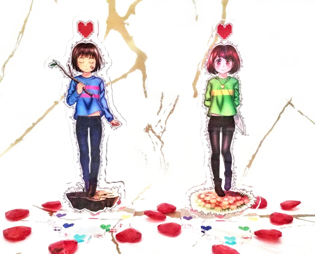 Undertale Frisk & Chara Acrylic Stand Figures - Etsy Australia