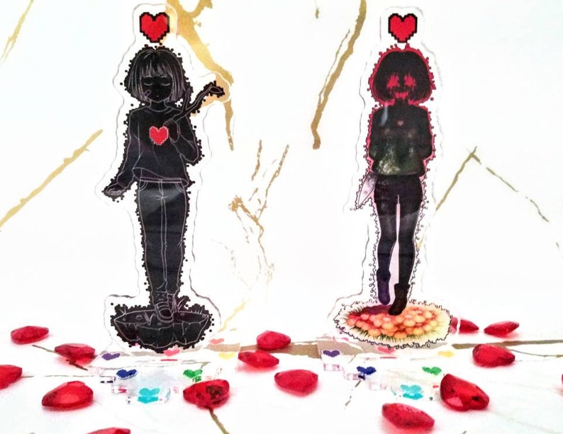 Undertale Frisk & Chara Acrylic Stand Figures | Etsy
