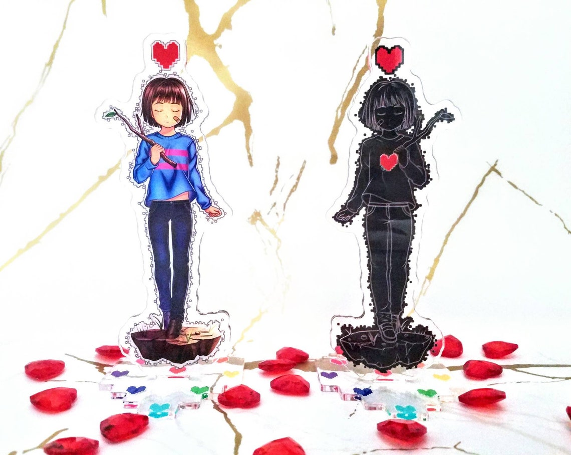 Undertale Frisk & Chara Acrylic Stand Figures - Etsy