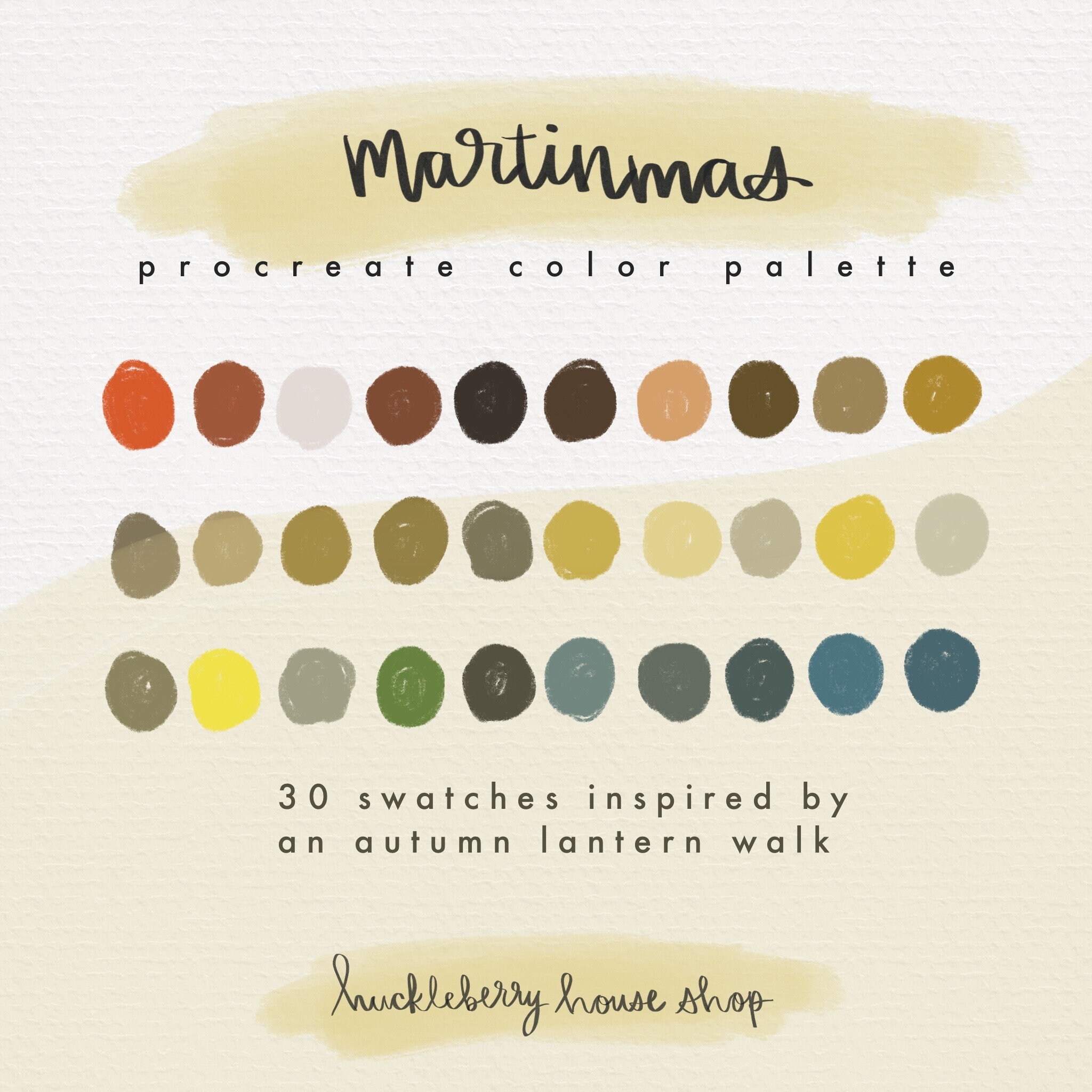 Martinmas Color Palette/color Palette/instant Download - Etsy