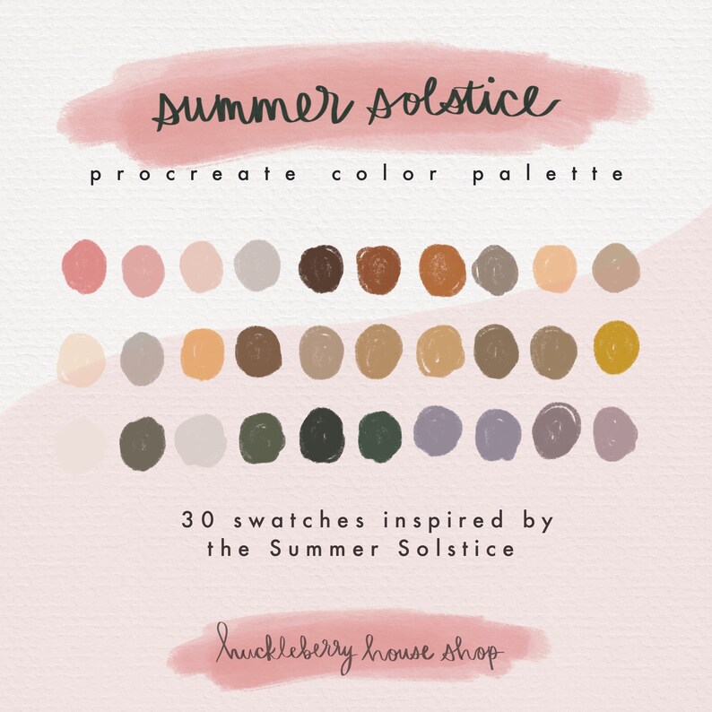 Summer Solstice Color Palette/color Palette/instant Download - Etsy