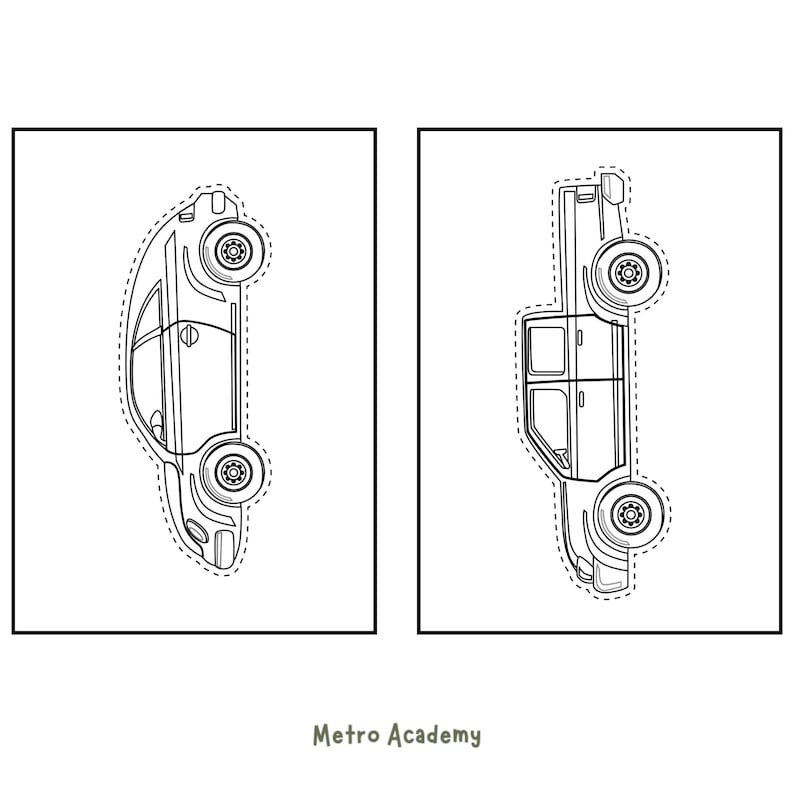 170 Pre-k + K Color and Cut Pages! Instant Digital Download - Children ...