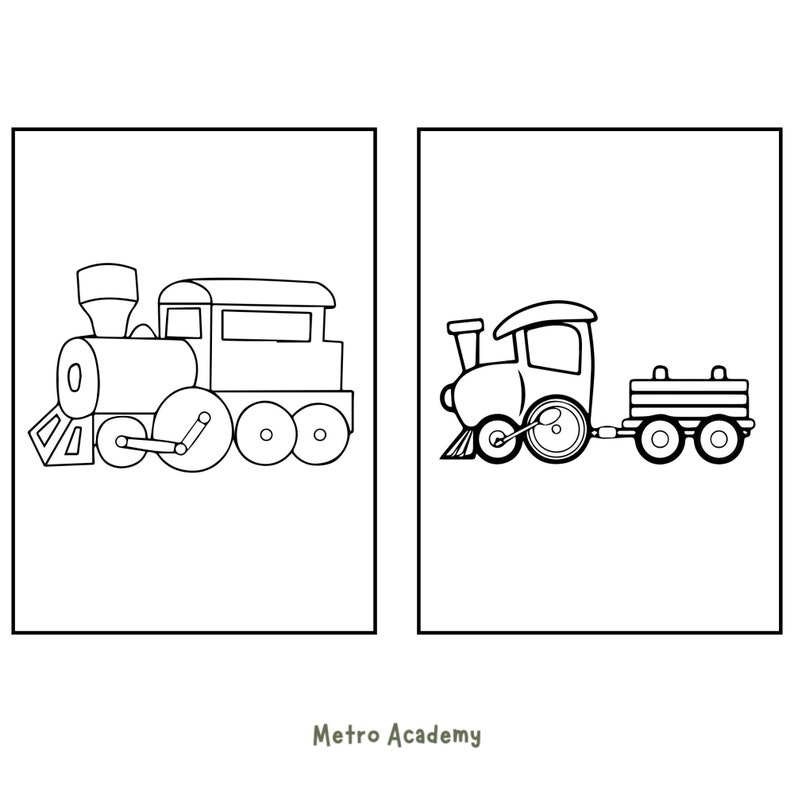 102 Transportation Coloring Pages - Vehicles Coloring Pages - Instant ...