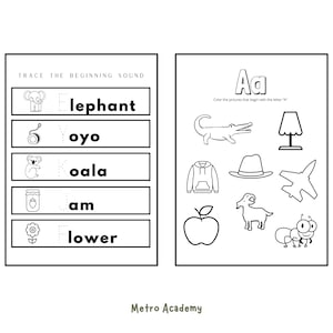 97 Page Pre-k + K Alphabet Workbook - Learn A to Z - Instant Digital ...