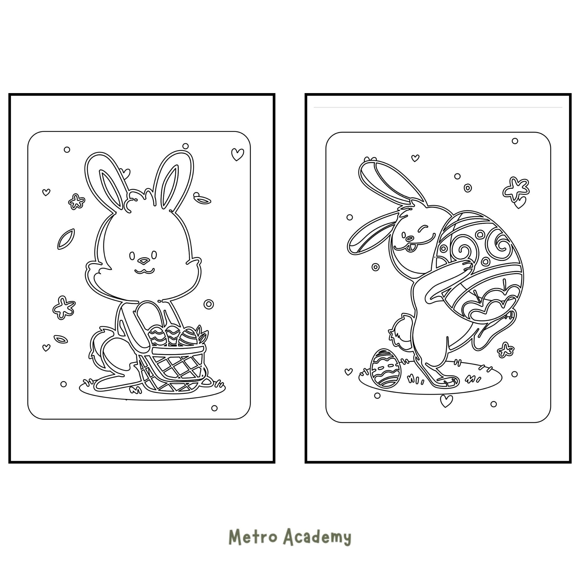 100 Pre-k + K Easter Coloring Pages Bundle! Instant Digital Download ...