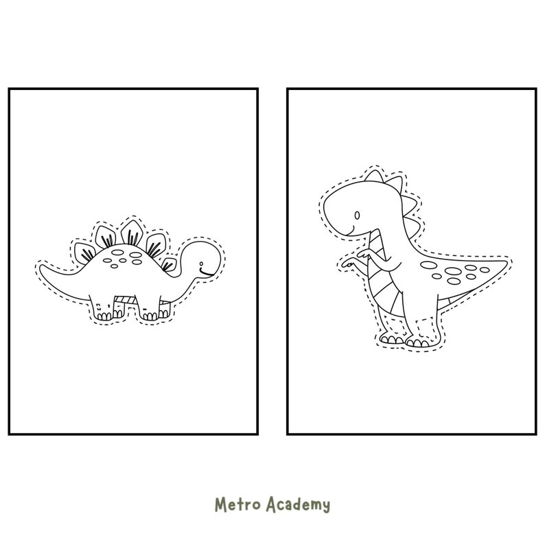 170 Pre-k + K Color and Cut Pages! Instant Digital Download - Children ...