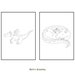 15 Pre-k + K Dragon Coloring Pages Bundle! Instant Digital Download ...