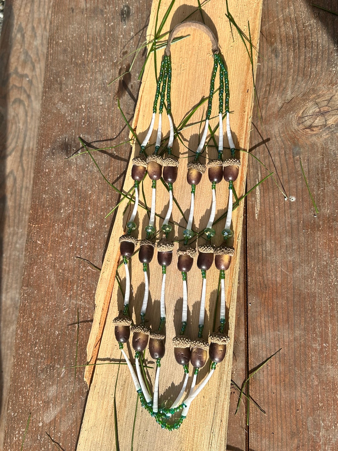 3 Strand Dentalium Shell Necklace - Etsy