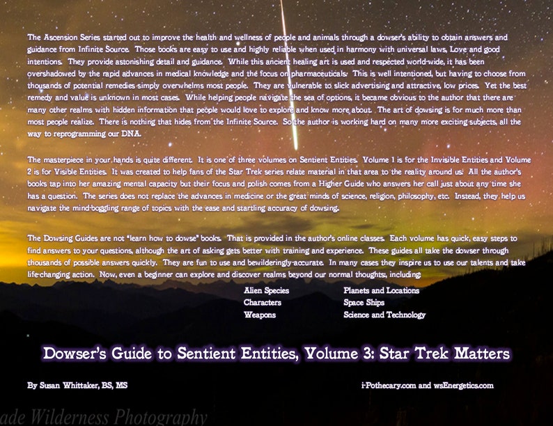 Dowser's Guide to Sentient Entities, Volume 3, Star Trek - Etsy