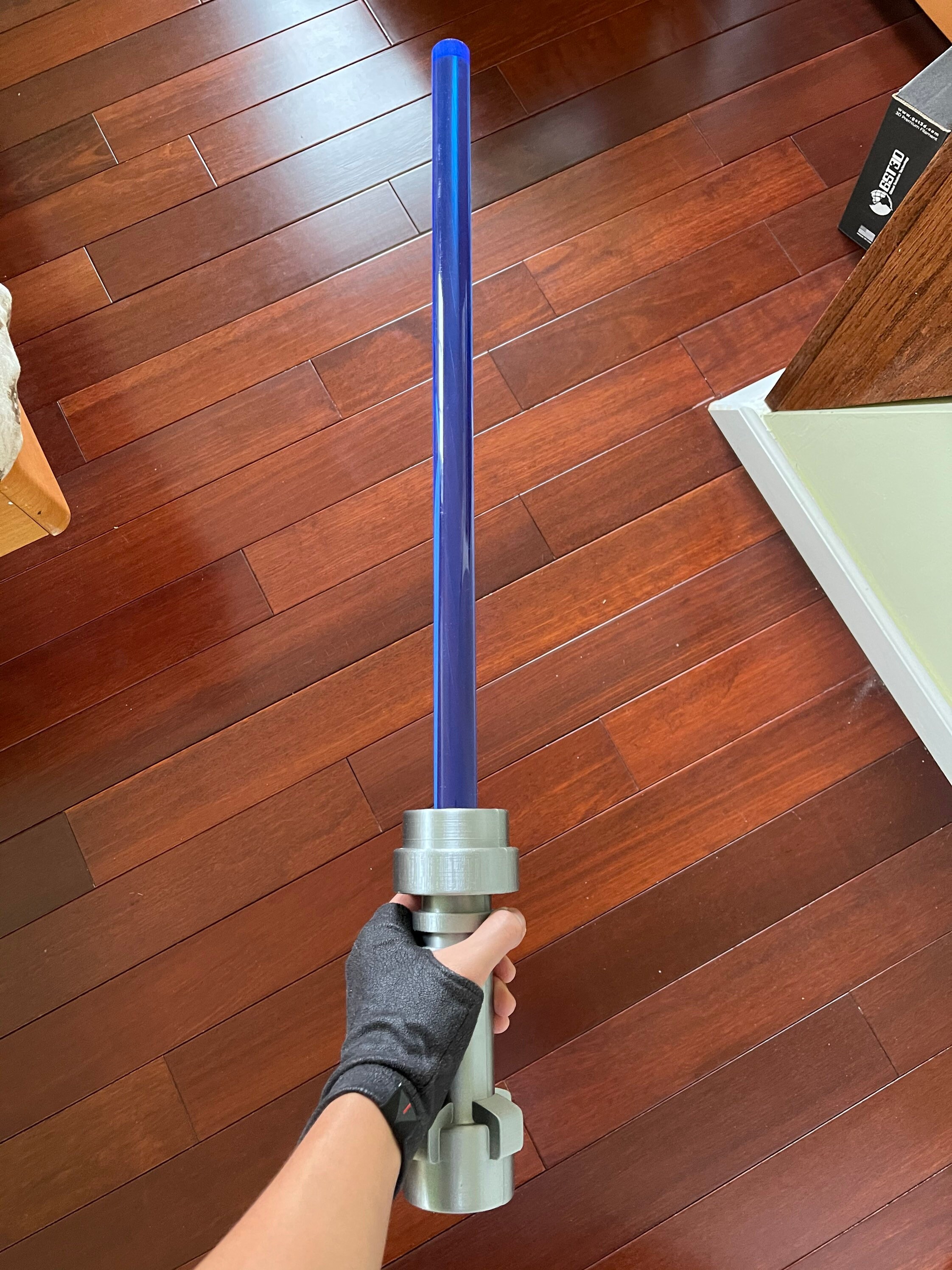 Human Scaled Block Inspired Lightsaber silver - Etsy