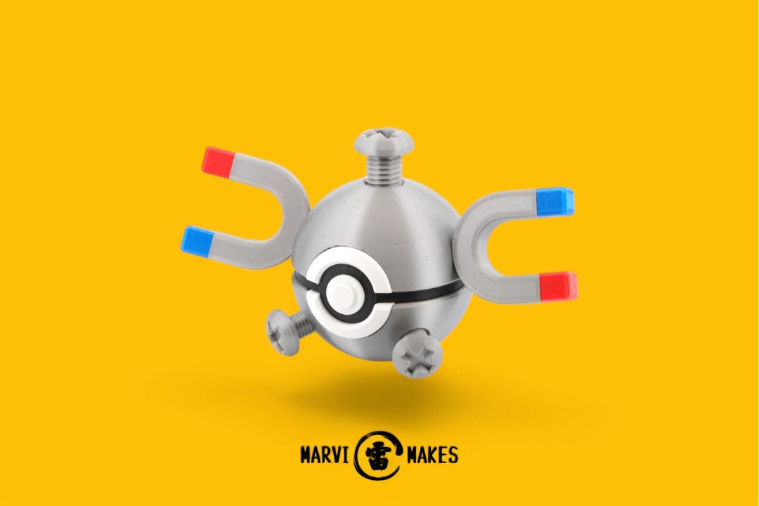Magnemite Inspired Monster Ball Replica | Gaming Decor - Etsy